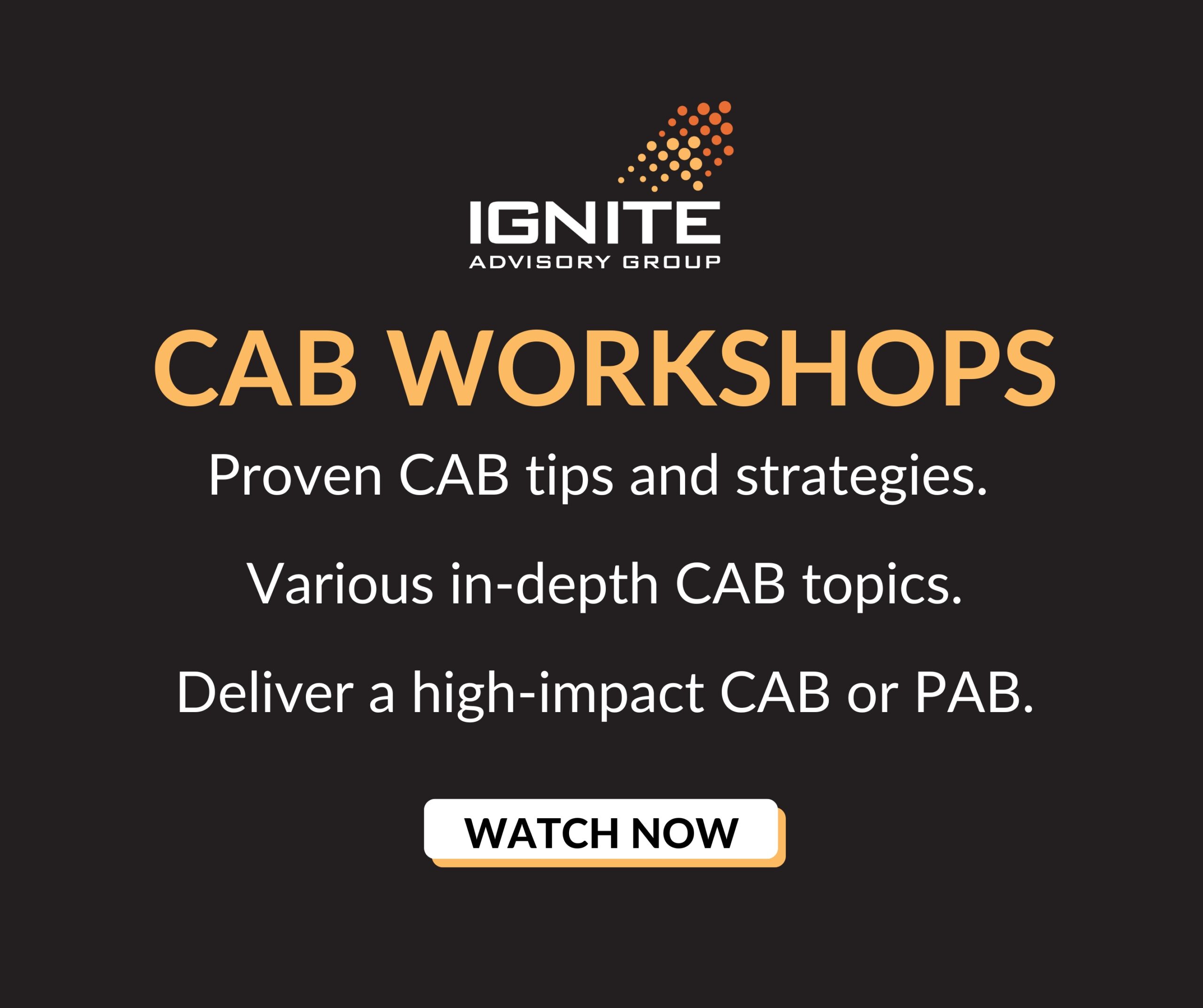 [CAB WORKSHOPS] Self-Guided CAB Workshop Series - Ignite Advisory Group