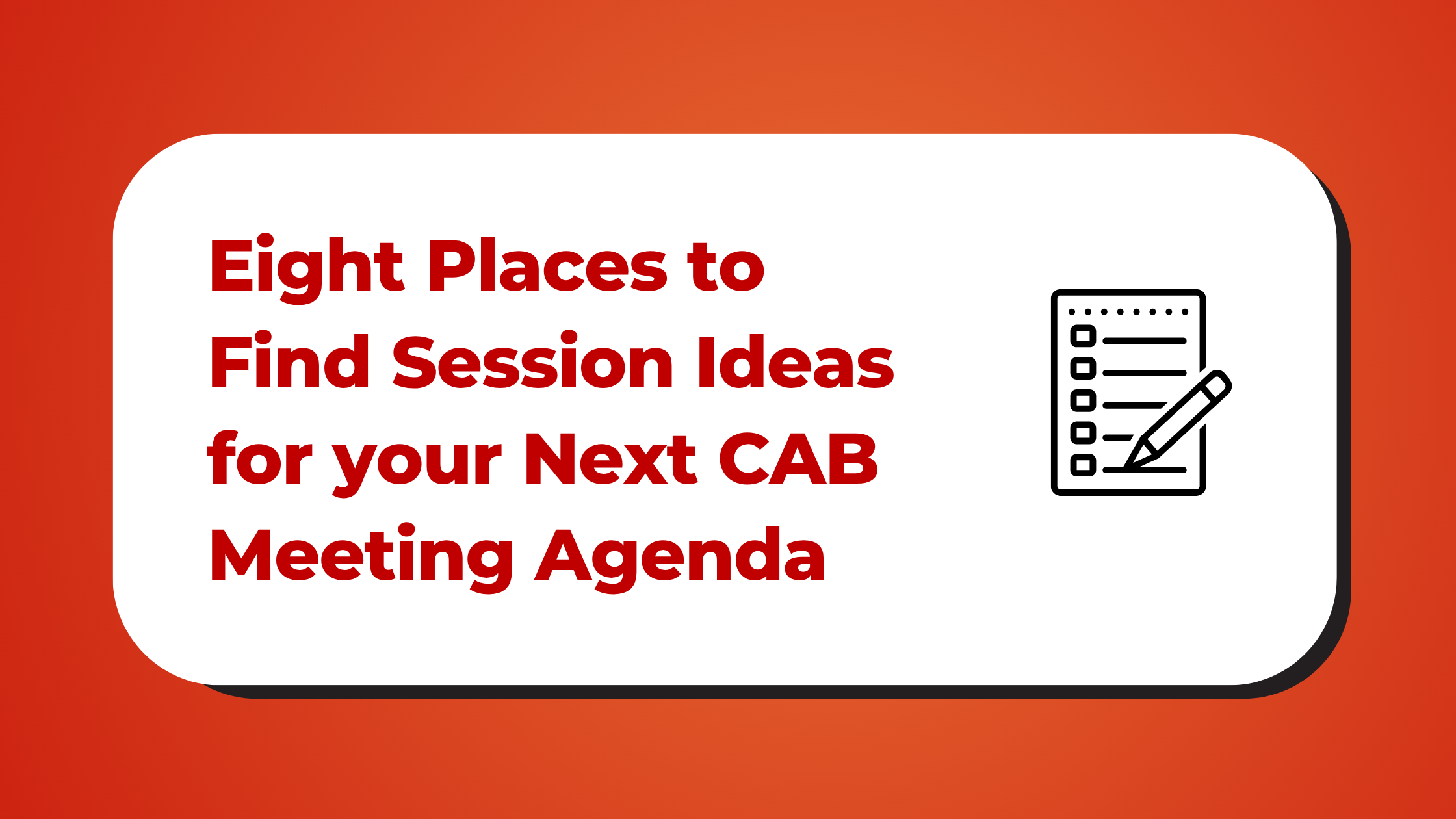 Eight Places to Find Session Ideas for your Next Customer Advisory ...